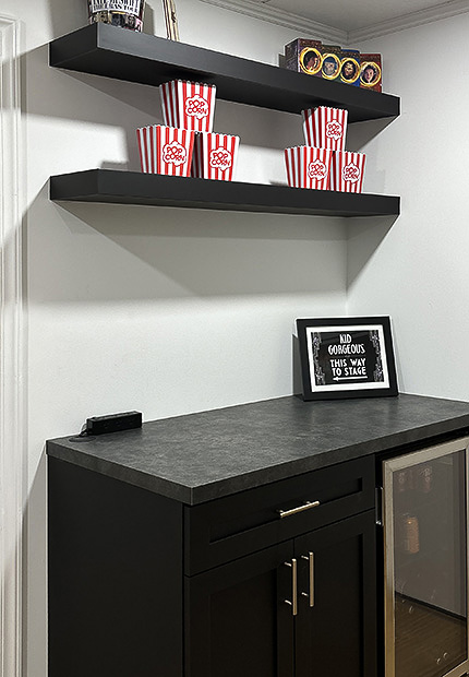 Concession Stand Cabinet | Wall to Wall DVD Storage | Cold Springs, NY